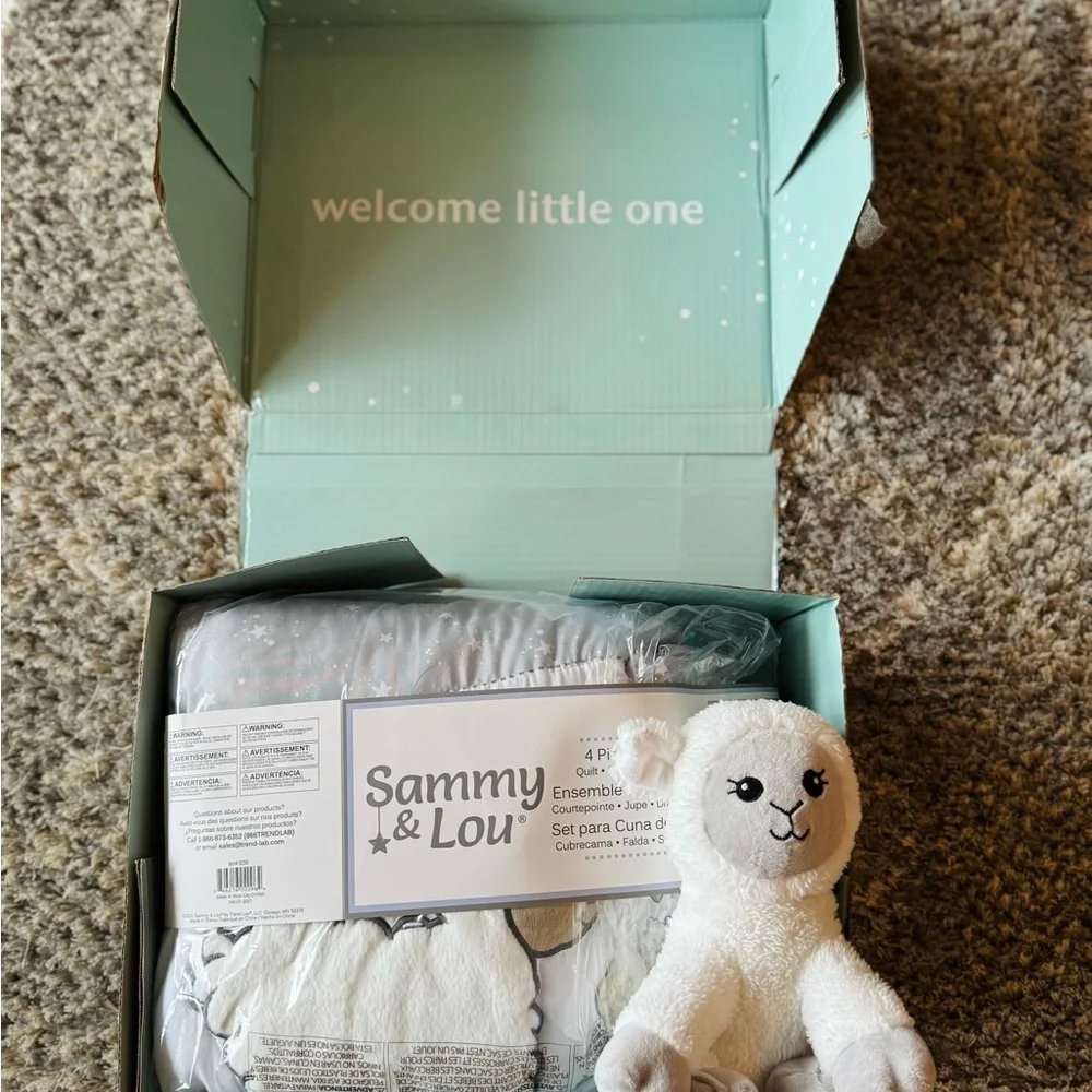 sammy & Lou | Other | New Sammy And Lou 4 Piece Sleepy Sheep Crib ...